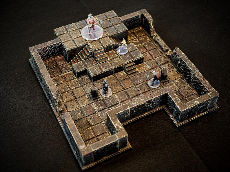 Magnetic Dnd Dungeon Terrain – 70-piece Core Set, 28mm Tabletop RPG ...