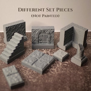 DnD Gelände Starter Set - 16 Teil | Magnetische Dungeon Tiles 28 mm ...