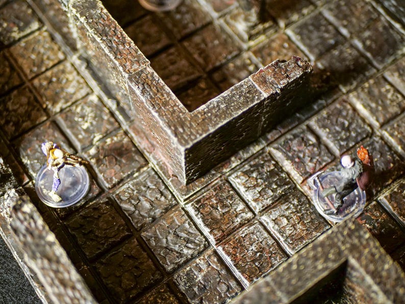 Magnetic Dnd Dungeon Terrain – 70-piece Core Set, 28mm Tabletop RPG ...