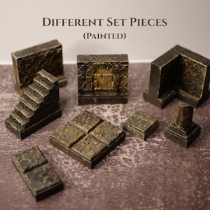 DnD Gelände Starter Set - 16 Teil | Magnetische Dungeon Tiles 28 mm ...