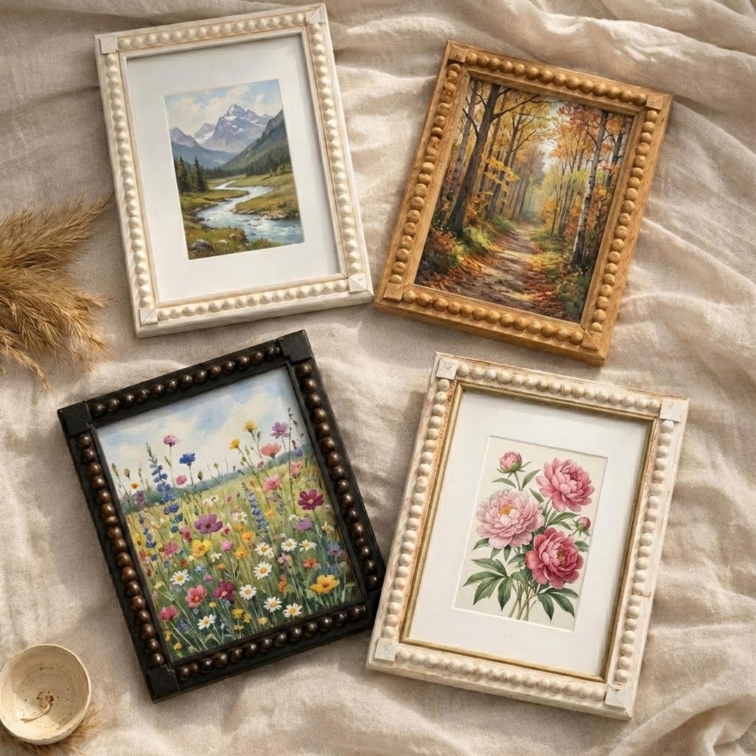 Vintage Retro Picture Frames - (4x4/4x6/5x7/8x10) Photo Frames ...
