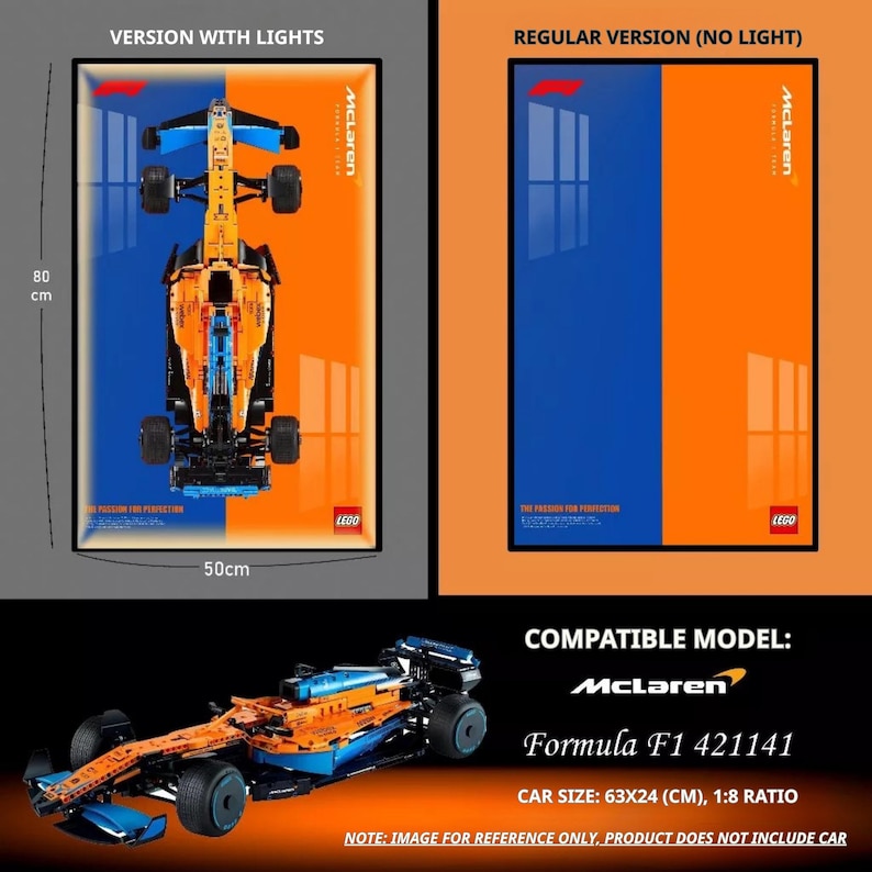 LEGO Formula 1 Speed Champions Display Frame - Collectible Cars ...