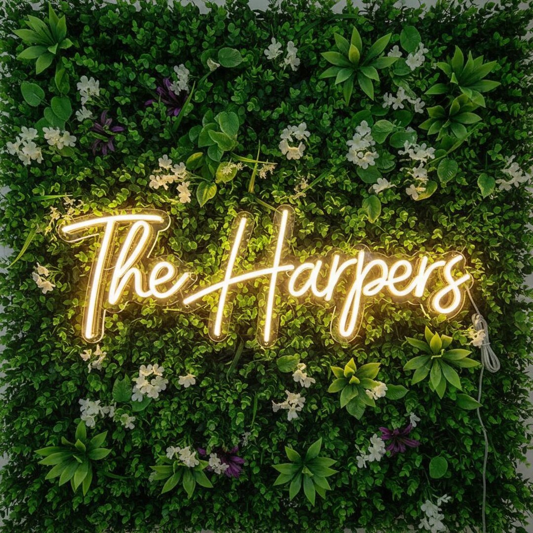 Custom Wedding Neon Sign | Personalized LED Name Sign - Etsy