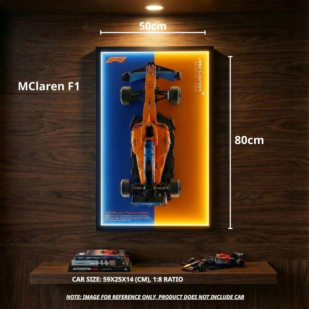 LEGO Formula 1 Speed Champions Display Frame - Collectible Cars - Ferrari, Redbull, Mclaren ...