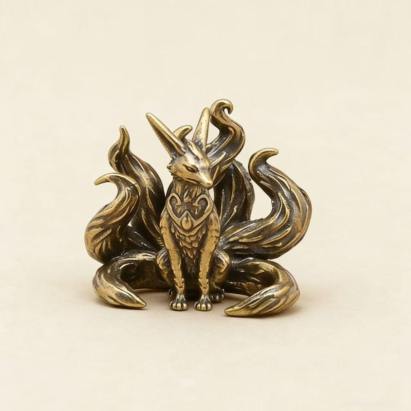Chinese Fox Statue - Etsy