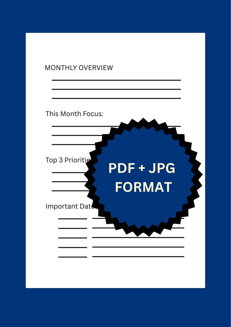 2026 Digital Monthly Planner | 2026 Simple Minimalist Digital Planner ...