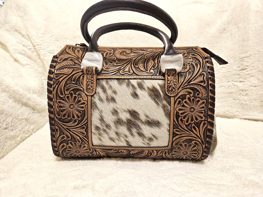 Rare Tooled Leather & Hair-on-hide Medium Speedy Bag - Etsy