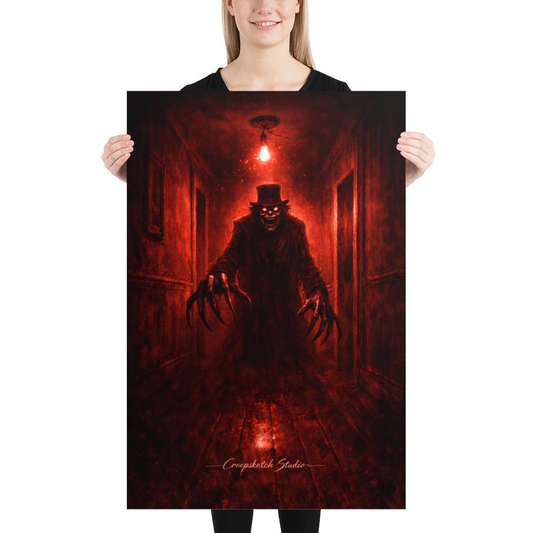 The Babadook | Red Hallway Nightmare – Cinematic Horror Wall Art Print ...