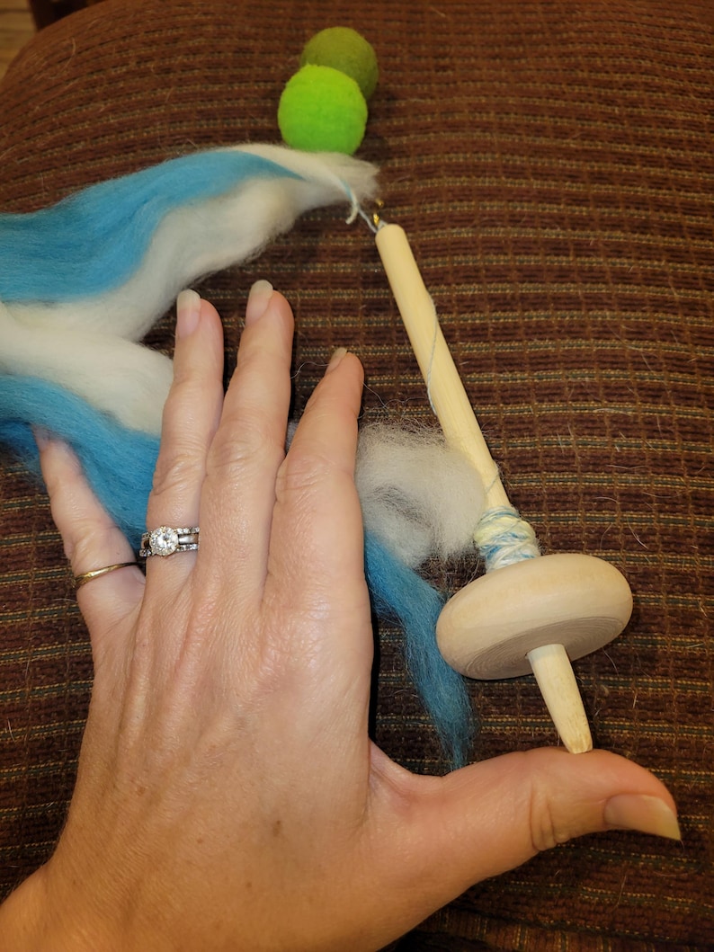 My First Drop Spindle - Bottom Whorl - Wooden - Etsy