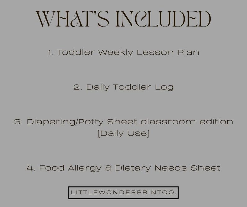 Toddler Daily Log Bundle | Daycare Communication Forms (editable, PDF ...