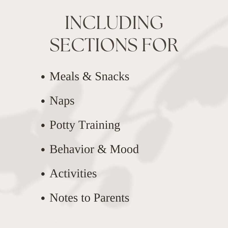 Toddler Daily Log Printable | Daycare Communication Form (PDF) - Etsy