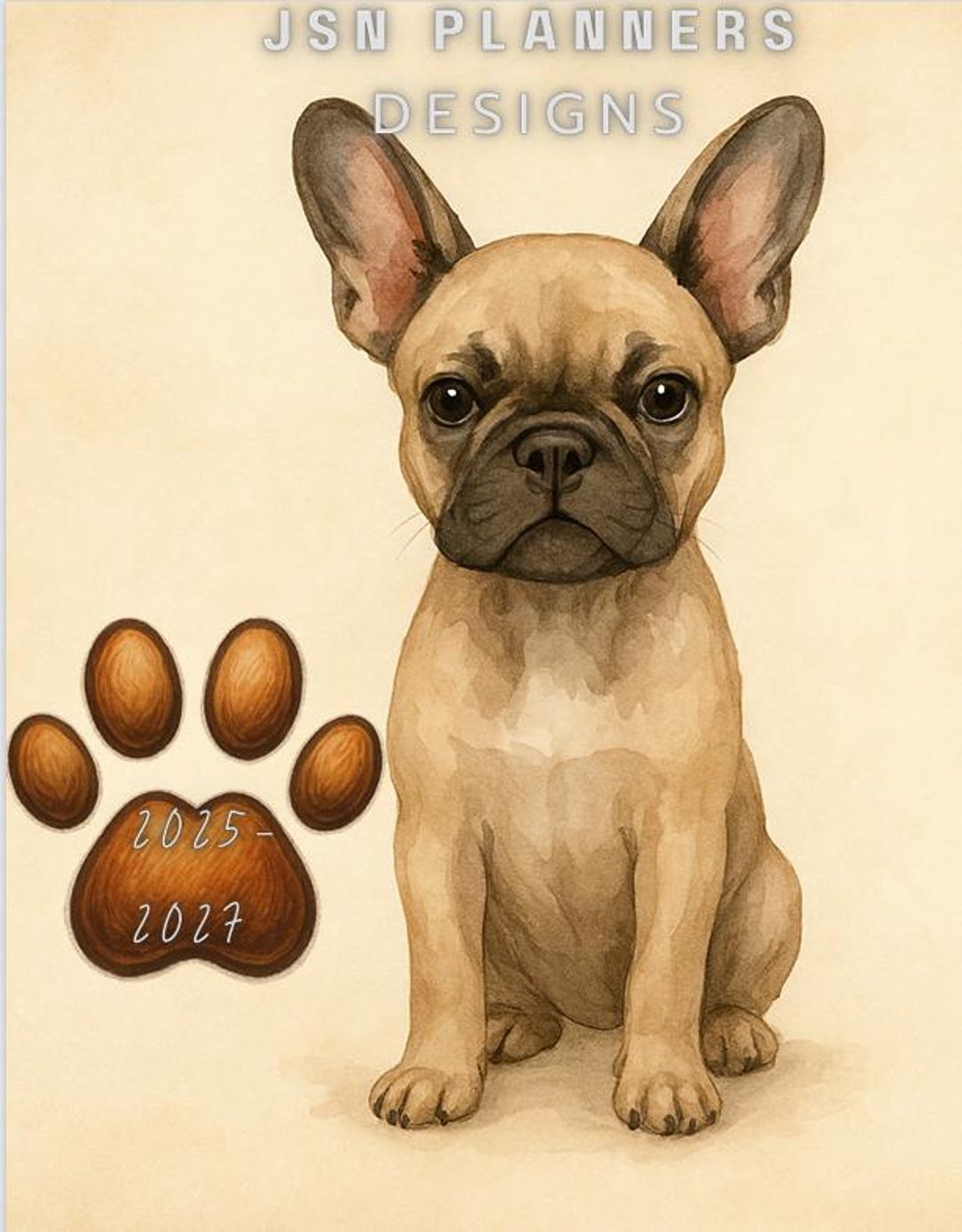 French Bulldog Digital Planner – Cute Frenchie Printable Organizer ...
