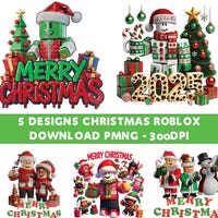 Roblox Merry Christmas Png ,instant Download,roblox PNG File ,gaming ...