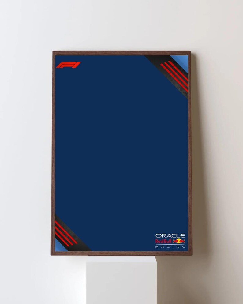ORACLE Red Bull Racing RB20 F1 Wall Poster | Display Background ...