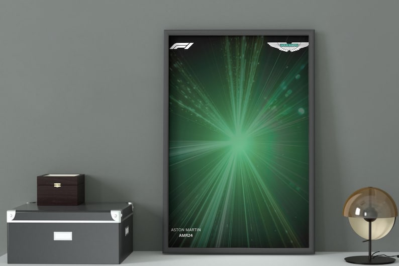 Aston Martin F1 Display Background Poster for Brick Building Sets ...