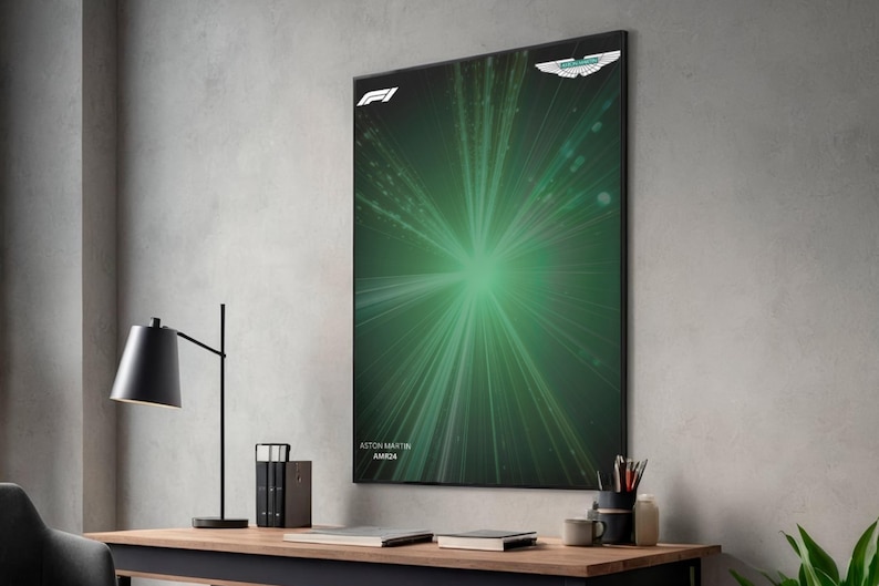 Aston Martin F1 Display Background Poster for Brick Building Sets ...