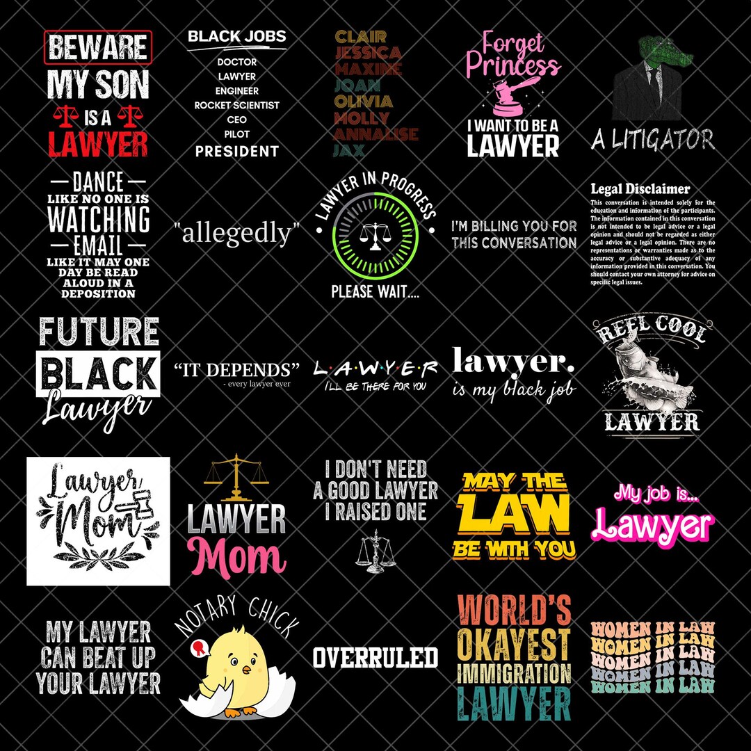 Lawyer Job PNG Bundle, Lawyer Life Png, Lawyer School Png, Lawyer ...