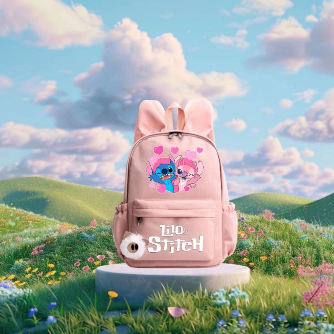 Kawaii Alien Couple Backpack | Cartoon School Bookbag - Etsy