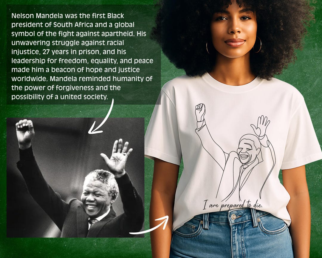 Nelson Mandela One Line Art Design for Black History Month Minimalist ...