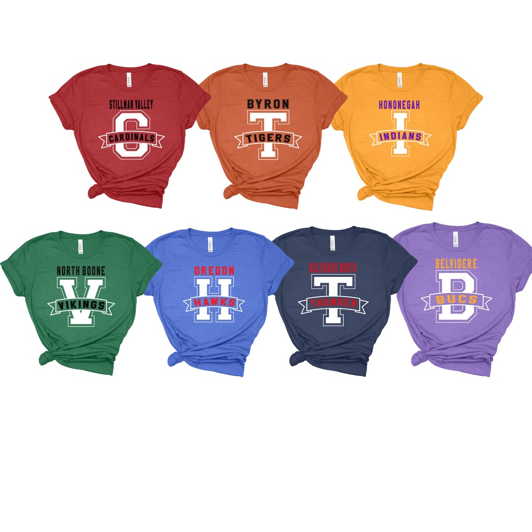 Monogram Sports Team T-shirt - Etsy