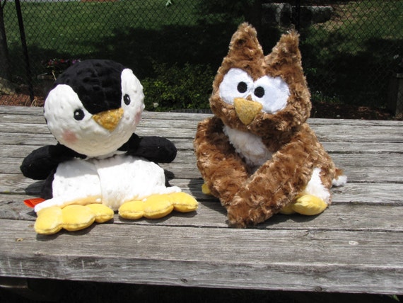 Owl AND Penguin HEATING PAD Sewing Pattern Digital Download | Etsy