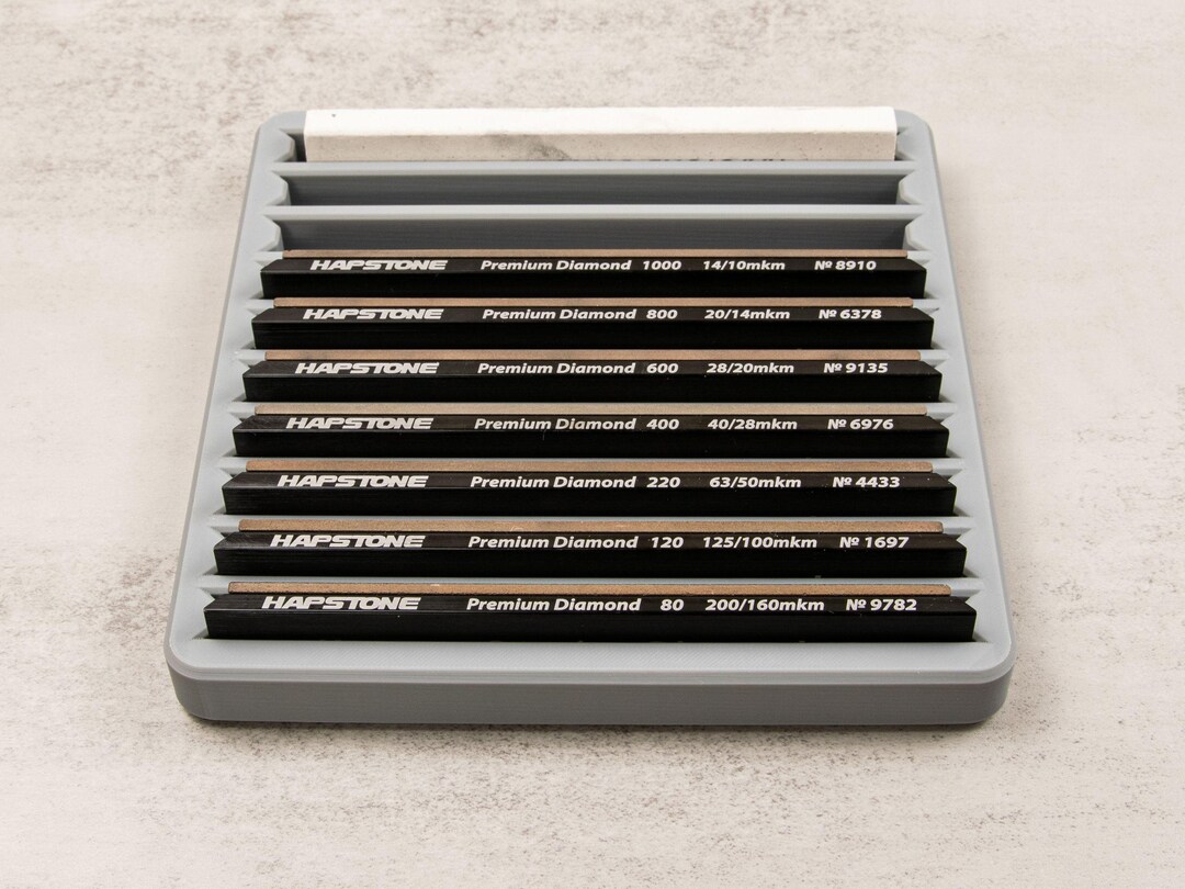Knife Sharpening Stone Storage Tray for 6"x1" Diamond Stones, CBN ...