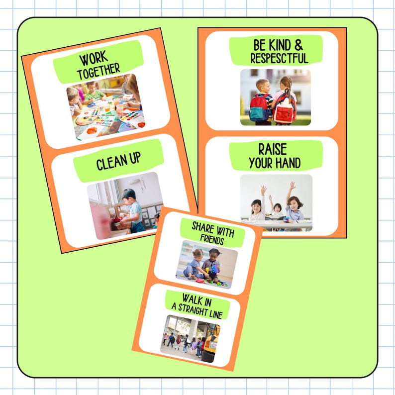 Essential Agreements Visual Posters | Preschool Classroom Rules | Early ...