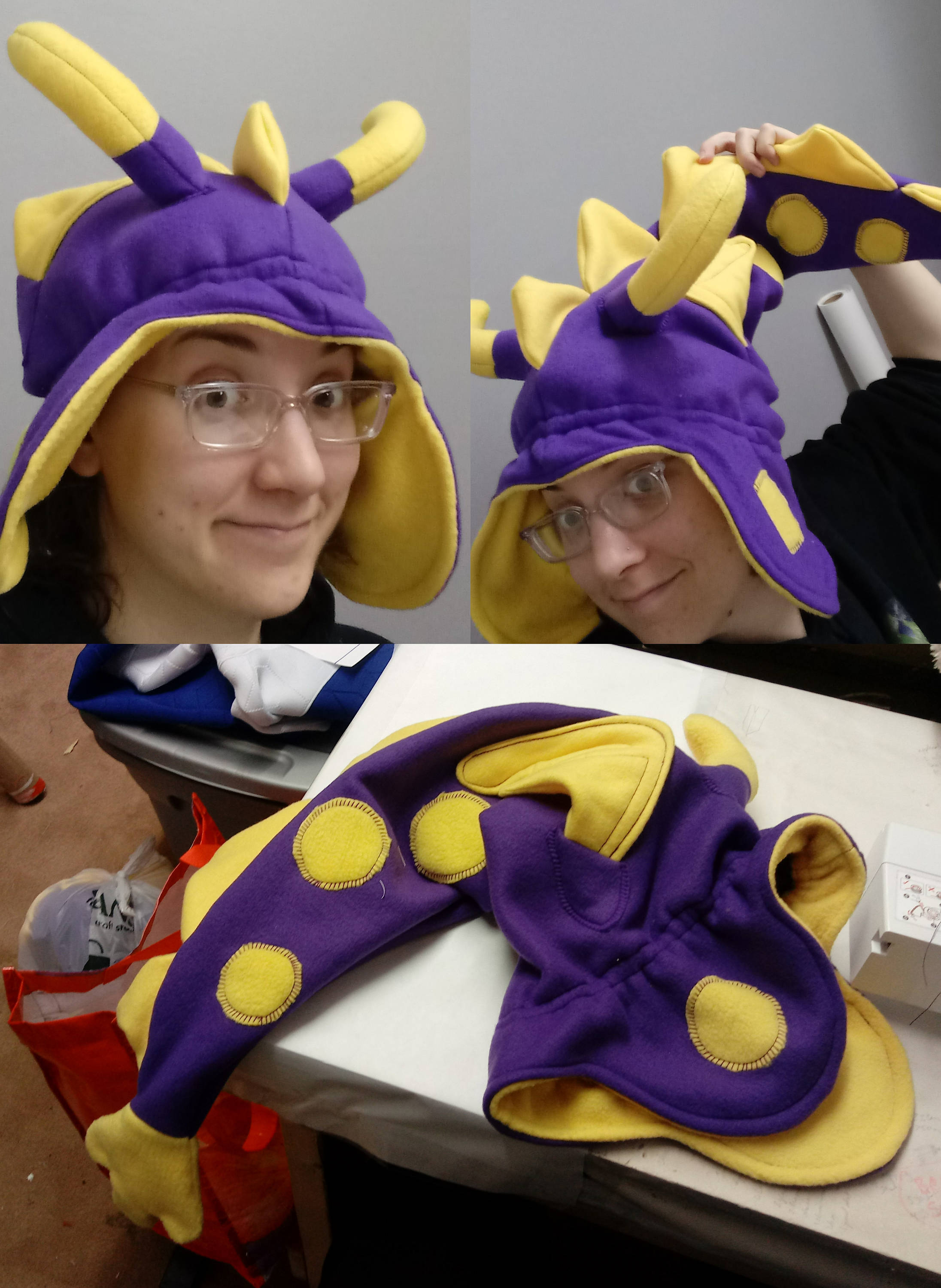 Fleece Dragon Hat Pattern - Etsy