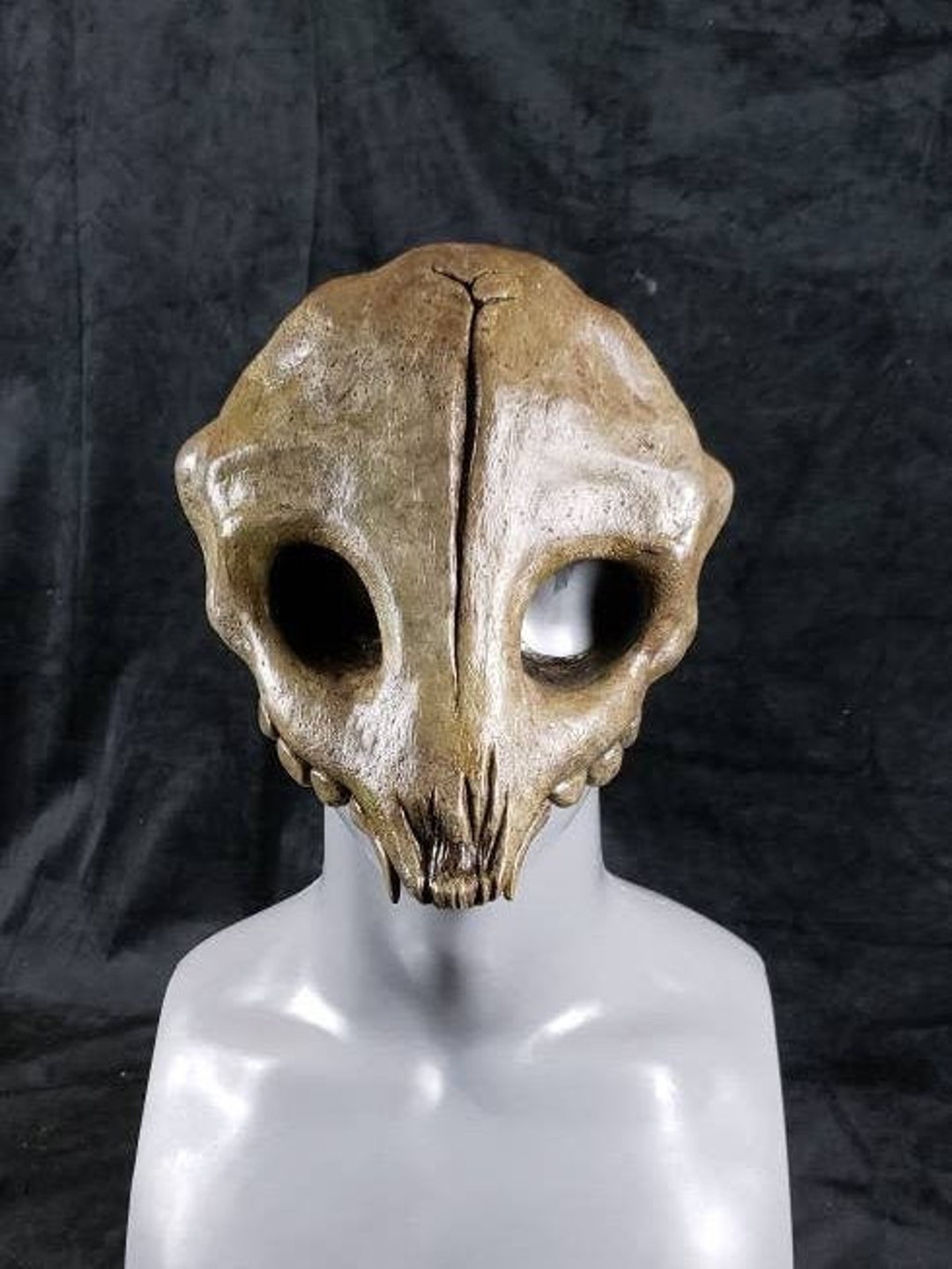 Cryptid Skull Half Mask / Death Mask / Skull / Skeleton / Animal Mask ...