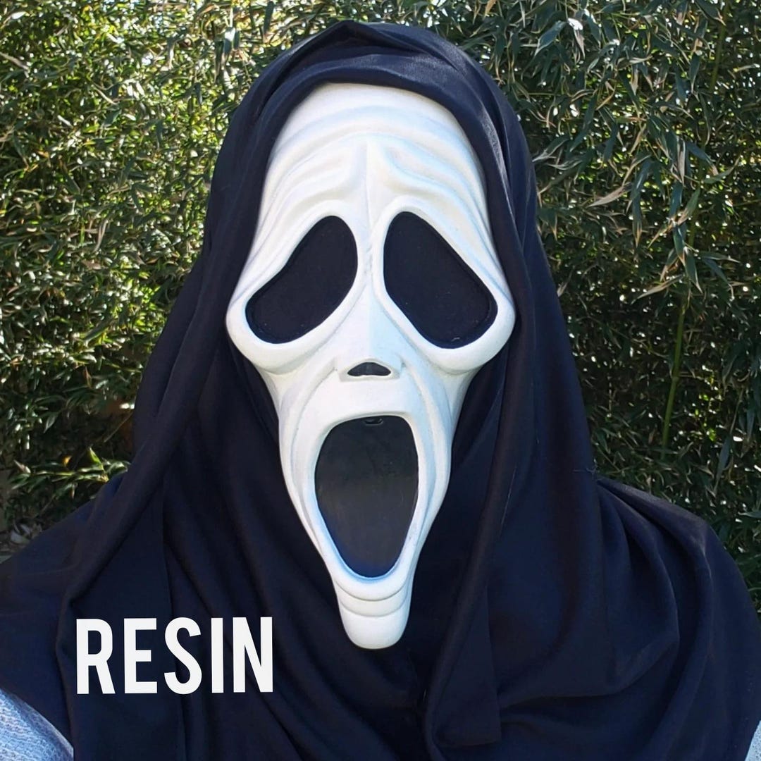 Resin Doofy Scary Movie Scream Ghostface Mask Replica Ghost Face Hard ...