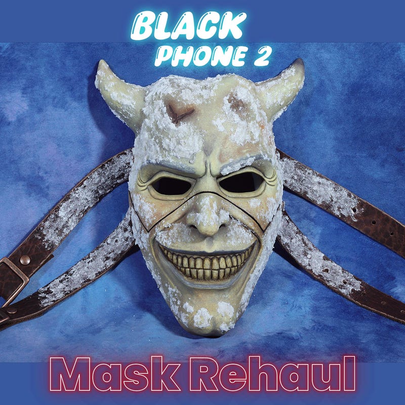 The Black Phone Mask - Etsy