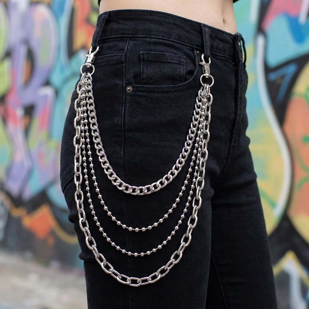 Multi-layer Pants Chain,star Pants Chain,cross Pants Chain,skull Pants ...