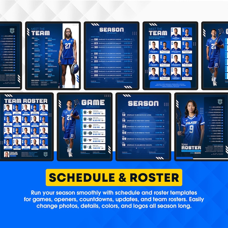 100+ Lacrosse Social Media Template Pack | Editable Canva Designs for ...