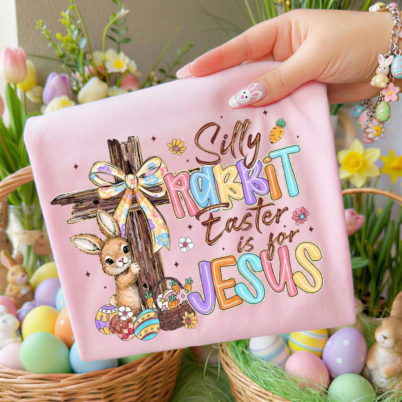 Silly Rabbit Easter is for Jesus Shirt, Christian Easter Sweatshirt ...