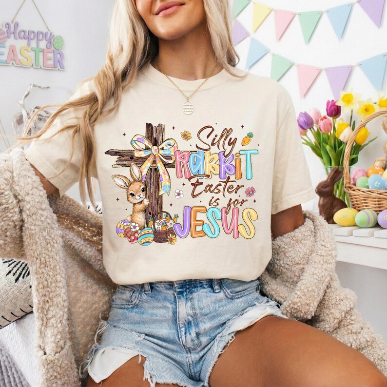 Silly Rabbit Easter is for Jesus Shirt, Christian Easter Sweatshirt ...
