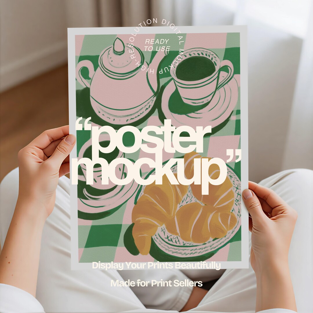 Hand Holding Poster Mockup | DIN A Ratio | PSD Template | High ...