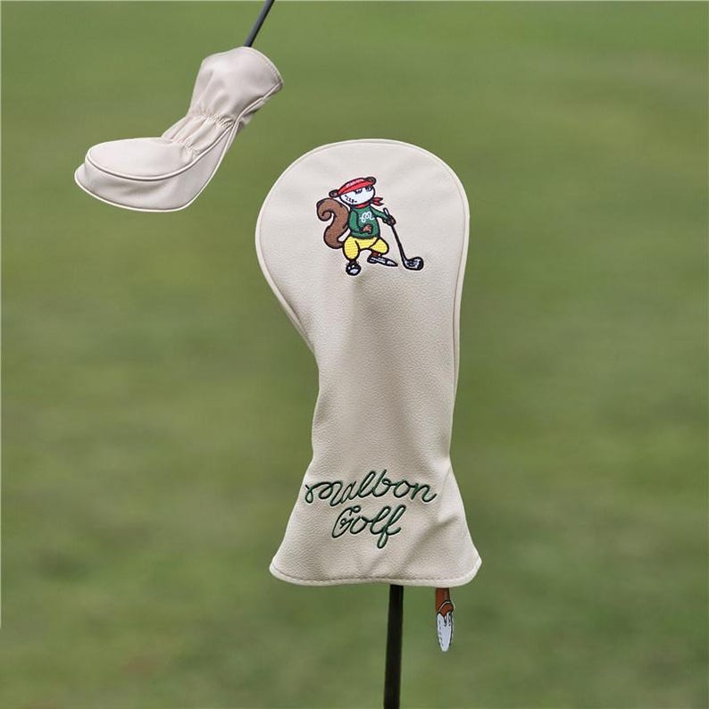 Squirrel Malbon Golf Club Wood Head Covers Iron Headcovers Straight ...