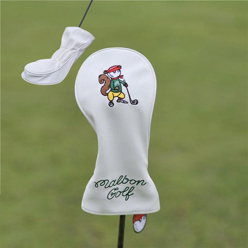 Squirrel Malbon Golf Club Wood Head Covers Iron Headcovers Blade Mallet ...