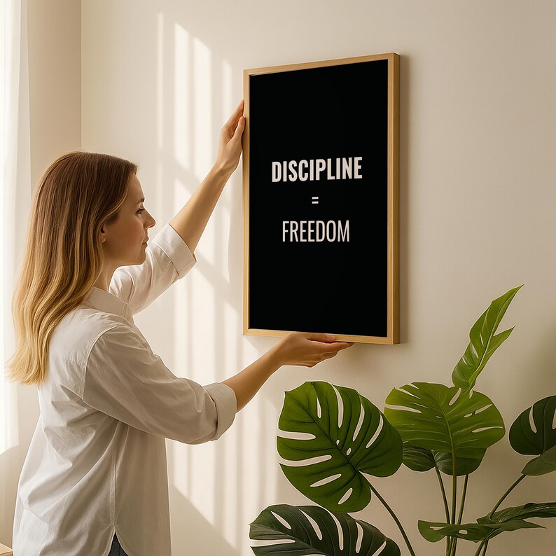 Discipline = Freedom Printable Wall Art - Etsy