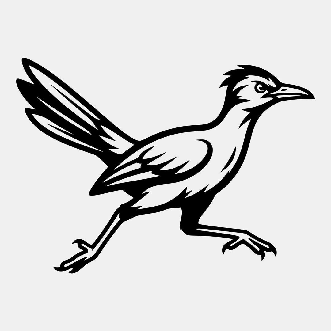 Roadrunner Running SVG PNG: Bold Graphic Design for Cricut (digital ...