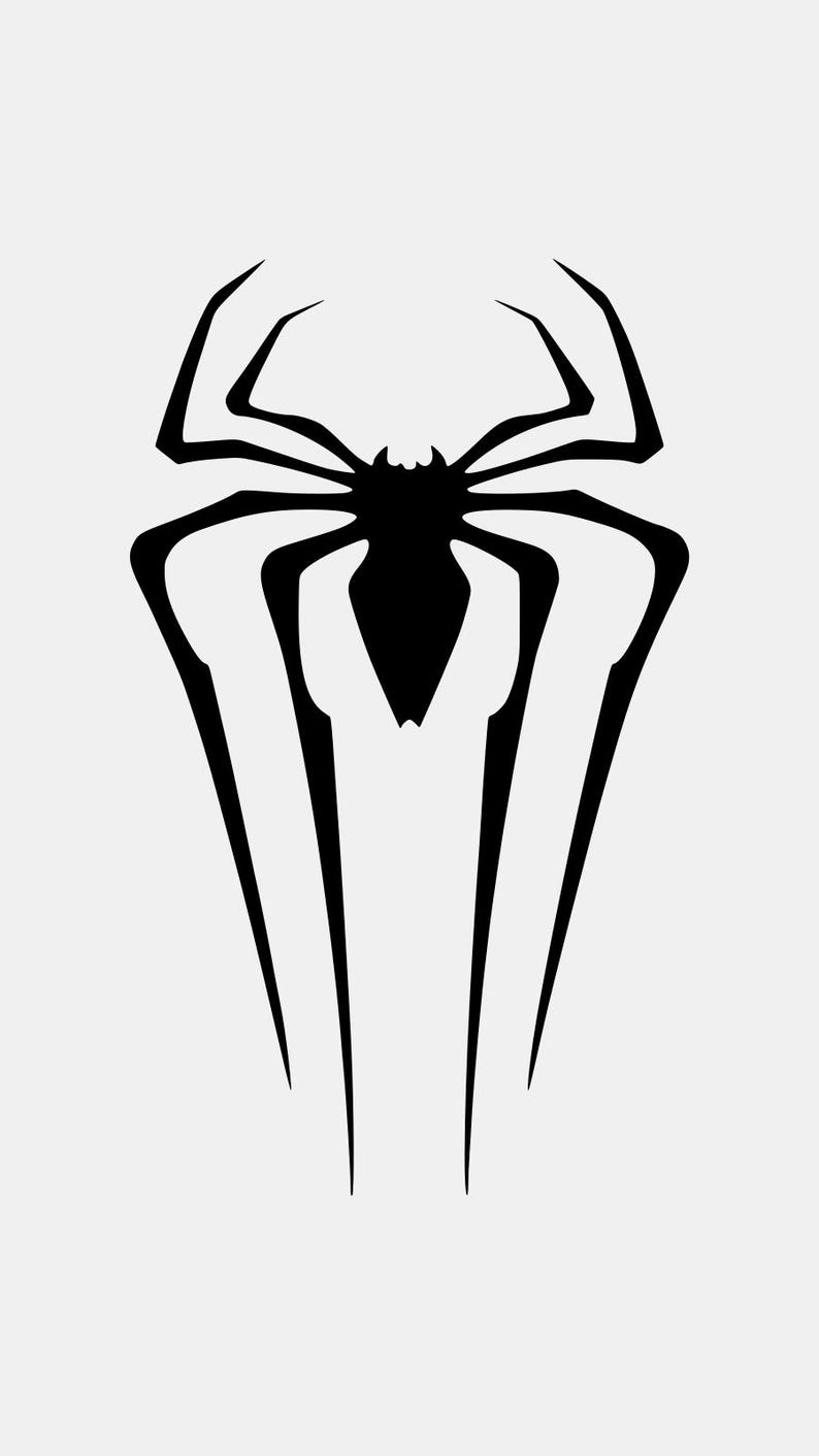 Spider SVG Logo | Minimal Black Spider Symbol | Gothic Tattoo Design ...