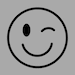 Cute Winking Face SVG, Doodle Smile Icon for Crafts and Digital Art ...
