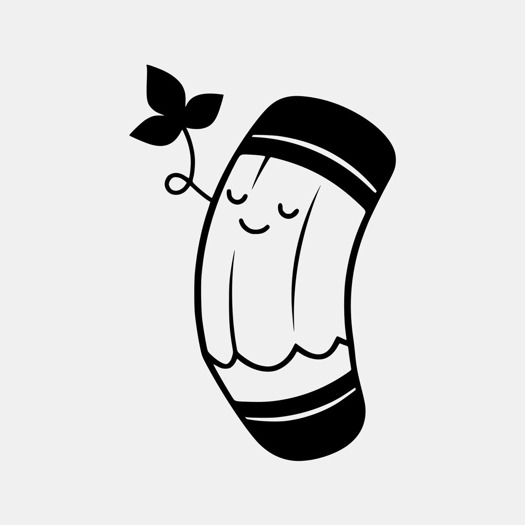 Cute Kawaii Pencil Doodle PNG, Adorable Stationery Clipart for Planners ...