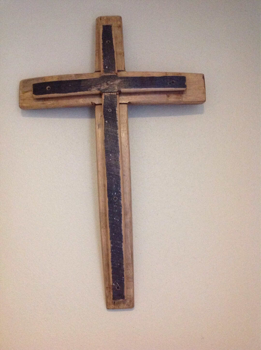Wood Cross Made From Wine and Whiskey Barrels - Etsy