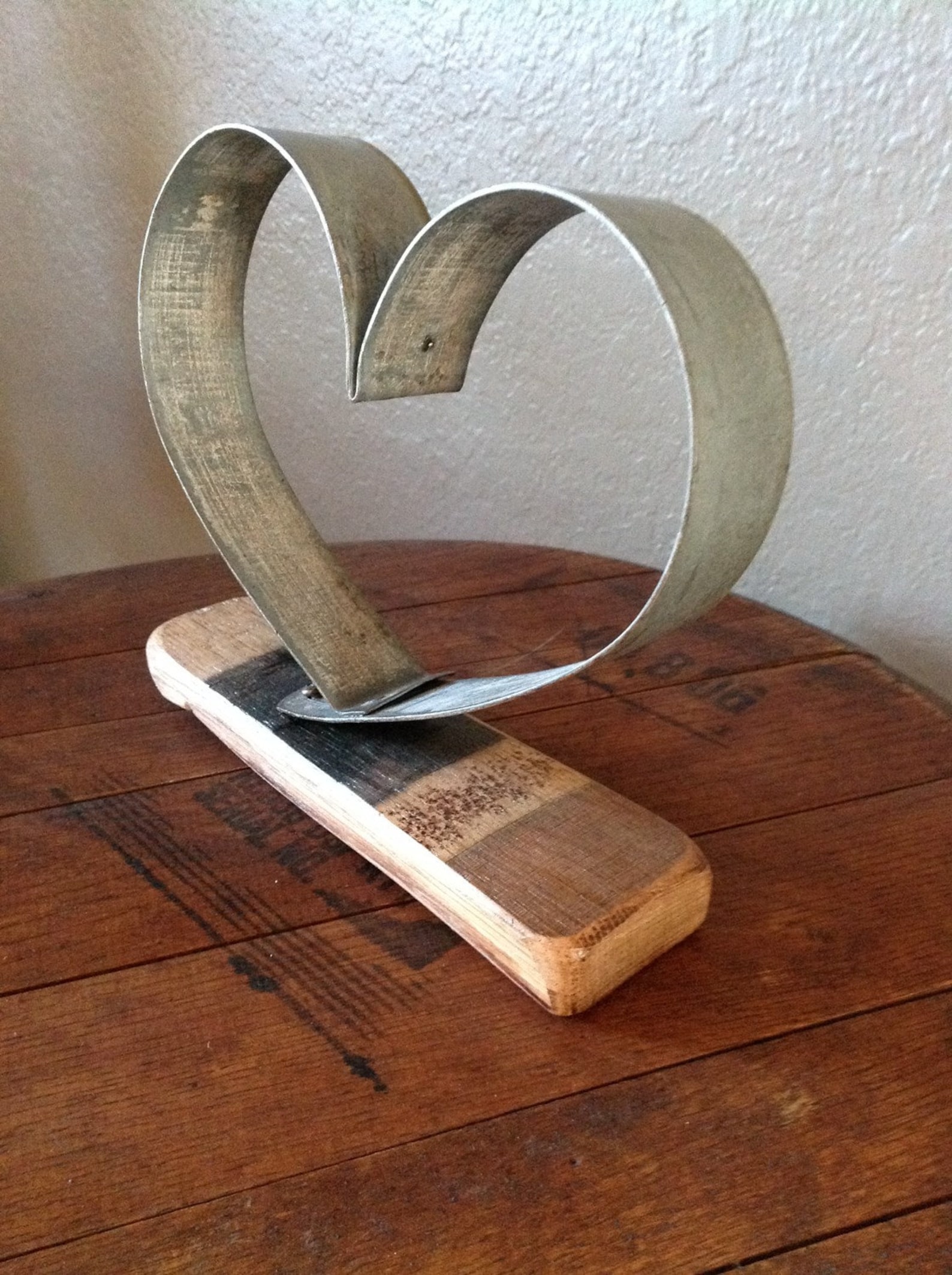 My Whole Heart Made From Wine Barrel or Whiskey Barrel - Etsy