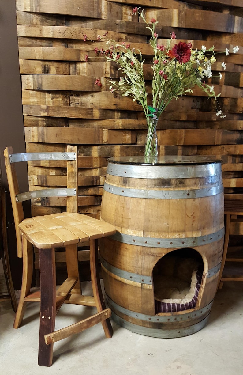 Dog House or Pet House Made From Wine and Whiskey Oak Barrels - Etsy