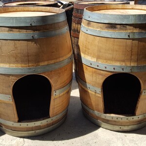 Dog House or Pet House Made From Wine and Whiskey Oak Barrels - Etsy