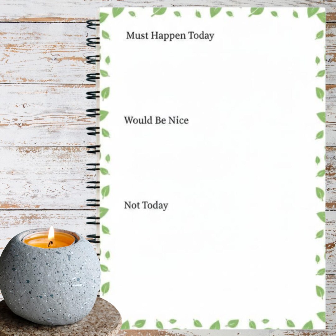 What to Do Today Printable /A4 Simple Daily Planner/ Calm and Stress ...