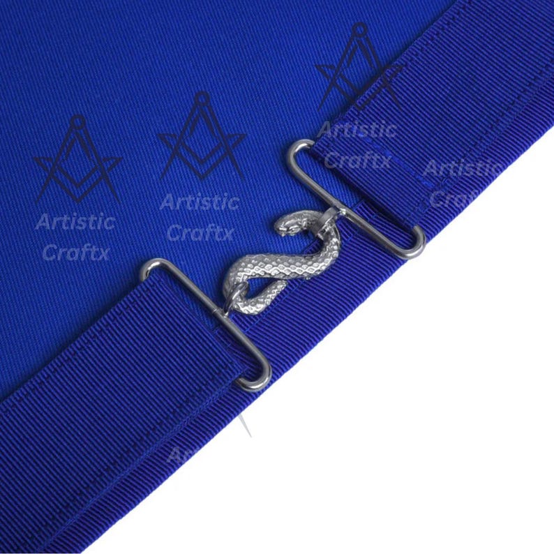 Senior Steward Blue Lodge Officer Apron Set | Royal Blue Masonic Apron ...