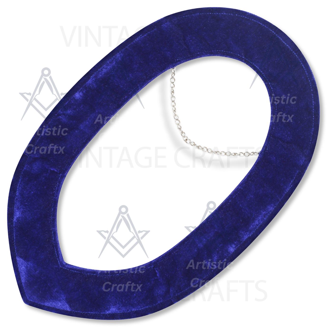 Senior Steward Blue Lodge Officer Apron Set | Royal Blue Masonic Apron ...